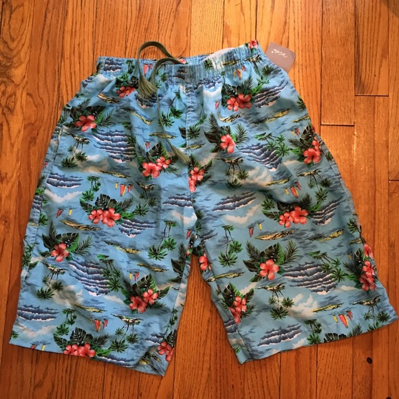 Swim | Hawaiian Aloha Swim Trunks Mens L | Poshmark